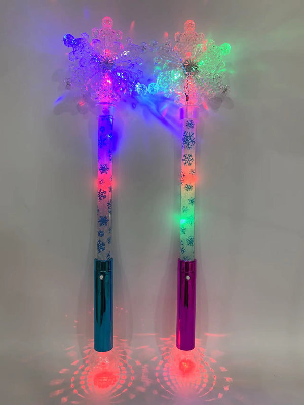 LED Frozen Snowflake Wand |Glowsticks Ltd | LED Novelty