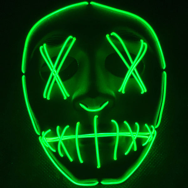 EL Wire Mask - Purge | Halloween | Glowsticks Ltd