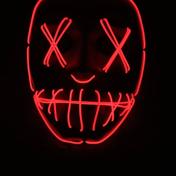 EL Wire Mask - Purge | Halloween | Glowsticks Ltd